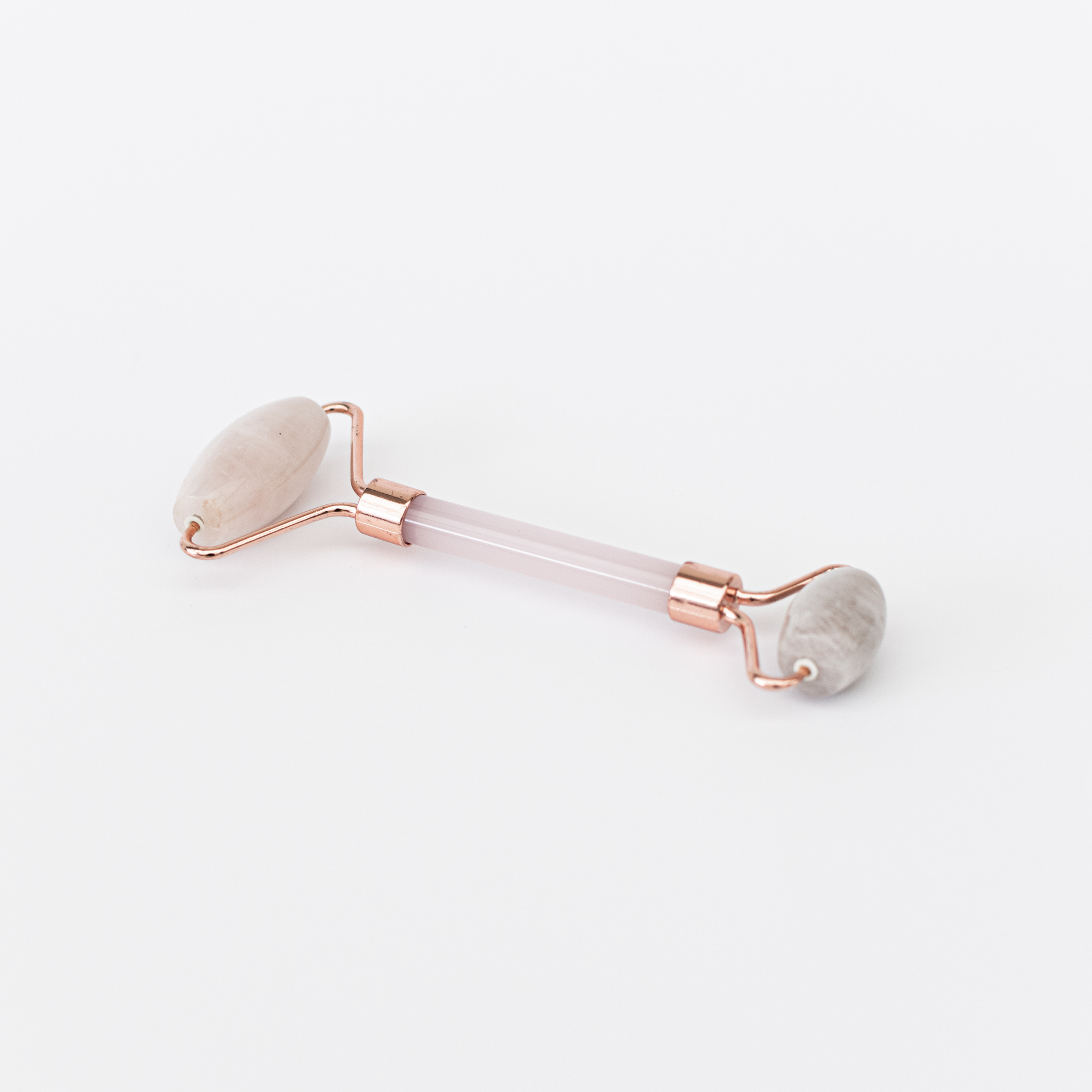 Face Roller Cuarzo Rosa - Rodillo masajeador de cuarzo blanco para ...
